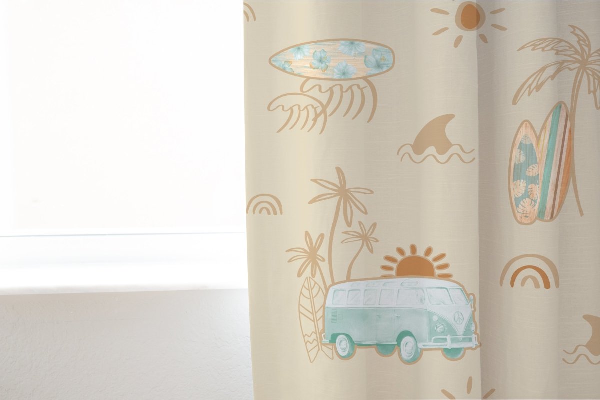 Boho Surfer Curtain Panel : Crib Bedding & Nursery Decor – Modified Tot