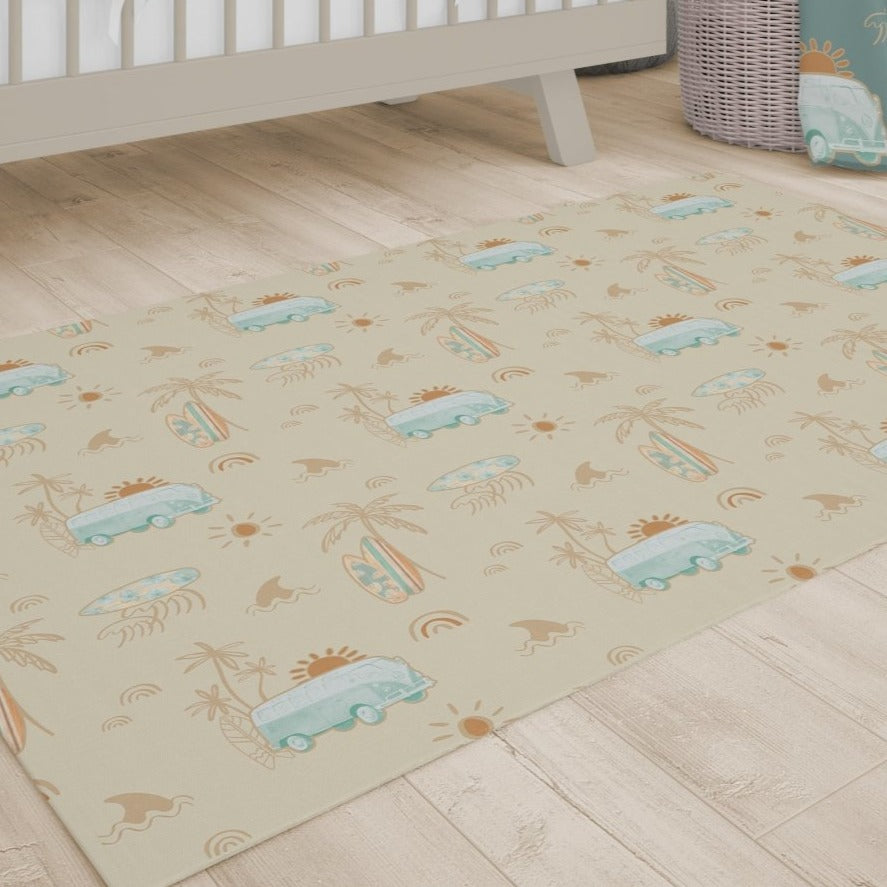 Boho Surfer Nursery Rug : Crib Bedding & Nursery Decor – Modified Tot